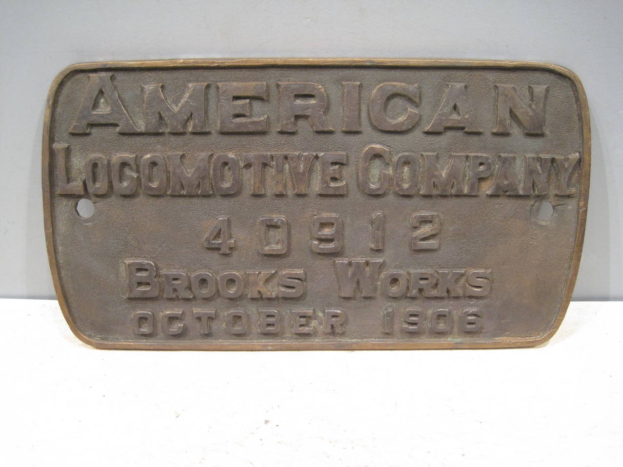 Locomotive builders plates