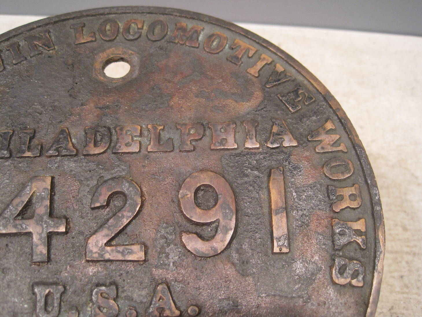 Locomotive builders plates