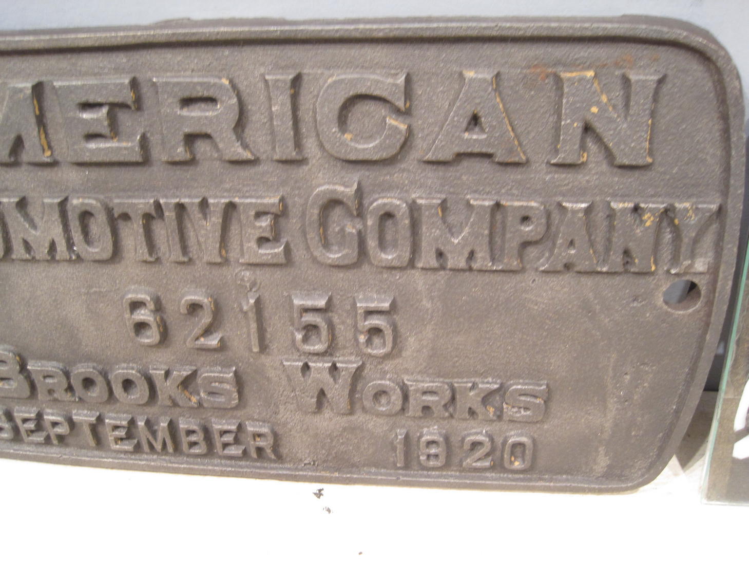Locomotive builders plates