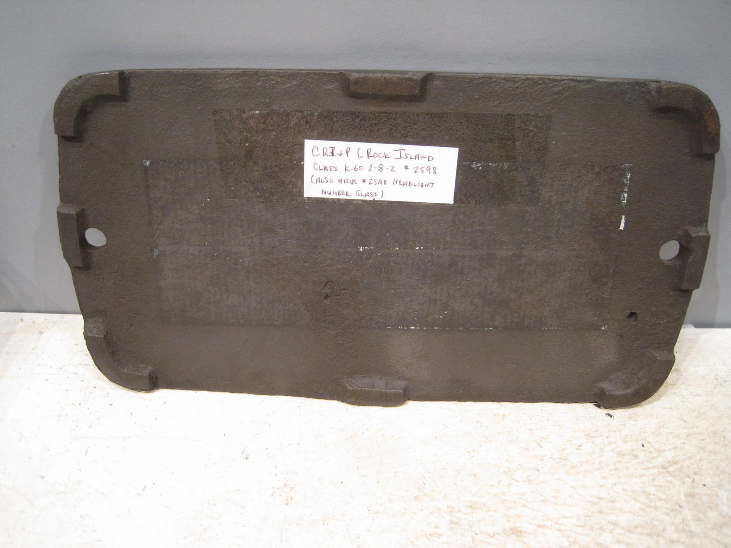 Locomotive builders plates