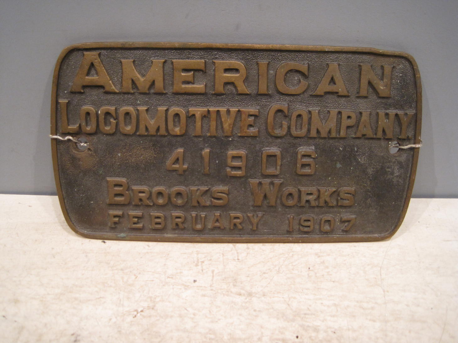 Locomotive Builders Plates for Sale | Authentic Railroad Builders Plate
